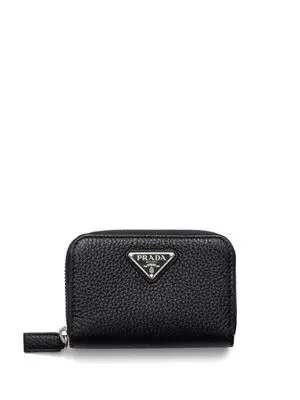 Prada Leather Coin Purse - Black