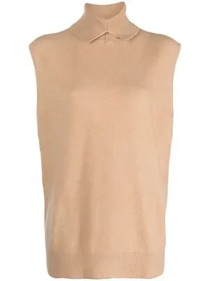 VANISÈ Roll-neck Sleeveless Top