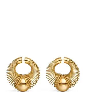 Alaïa Spiral Hoop Earrings - Gold