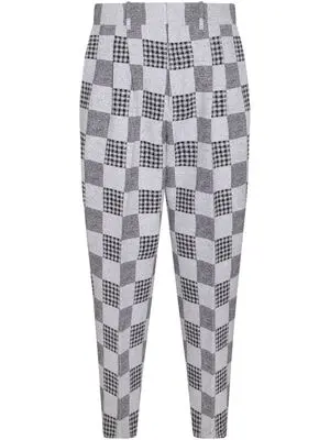 Plain Checks Pants For Men