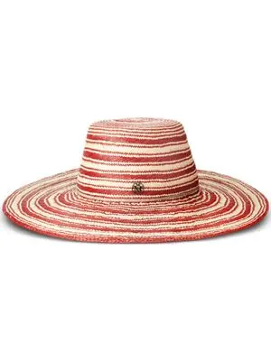 MAISON MICHEL Aude Wide Brim Hat - Neutrals