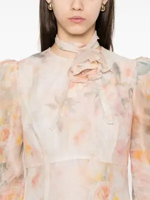 Zimmermann Crush Flower Mini Dress