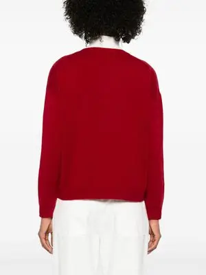 Max Mara Sequin-embellished Sweater - Red