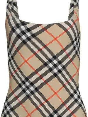Burberry Checked One-piece Swimsuit