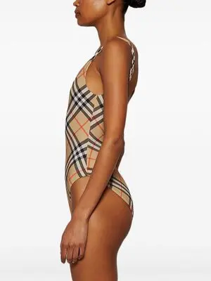 Burberry Checked One-piece Swimsuit