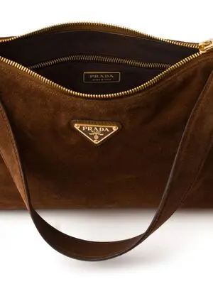 Prada Aimée Medium Shoulder Bag - Brown