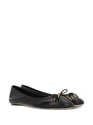 Chloé Leather Ballerina Shoes - Black