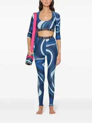Emilio Pucci Marmo-print Yoga Mat