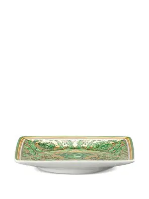 Versace X Rosenthal Medusa Garland Flat Bowl - Green