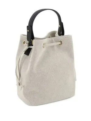 Versace La Medusa Canvas Bucket Bag