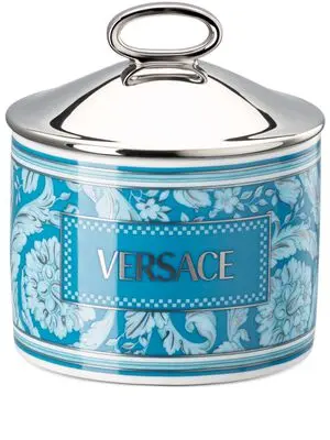 Versace Small Barocco Porcelain Box - Blue