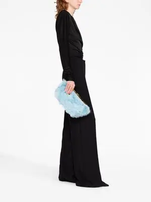 Khaite Aimee Shearling Clutch