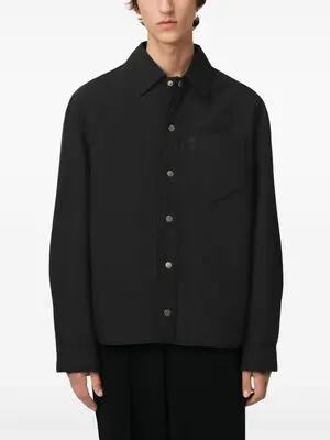 AMI Paris De Coeur Padded Overshirt - Black
