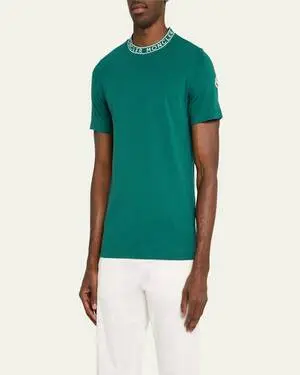 Moncler Logo-collar Jersey T-shirt