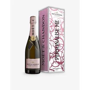 MOET & CHANDON Rosé Impérial Brut Nv Champagne And Personalised Tin - One-color