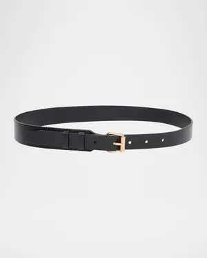 Gabriela Hearst Nilmot Leather Belt - Black