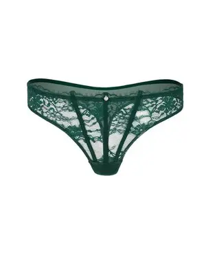 ADORE ME Mandi Thong Panties - Dark Green