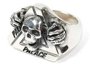 PALACE Tgf Triskull Ring - Silver
