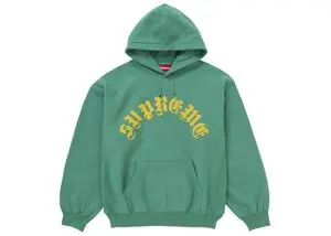 Supreme Printed Arc Hooded Sweatshirt - Green