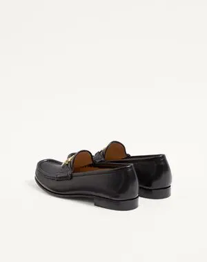 Valentino Garavani Vlogo Signature Buffalo Loafer - Black