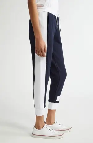 Thom Browne Classic Cotton Jersey Joggers - Navy