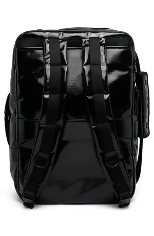 AIMEE Dakota Faux Leather Travel Backpack - Black/black