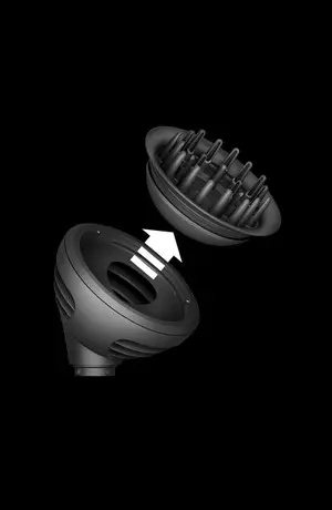 DYSON Airwrap™ Wave+curl Diffuser Attachment - Black