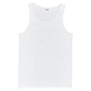 HOM Supreme Cotton Tank Top - White