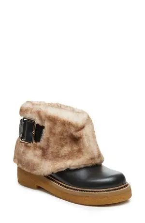 KELSI DAGGER BROOKLYN Calvin Faux Fur Cuff Bootie