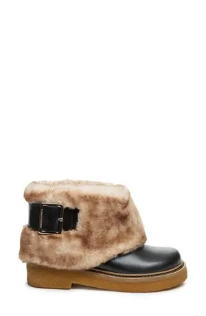 KELSI DAGGER BROOKLYN Calvin Faux Fur Cuff Bootie
