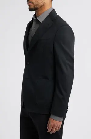 Zanella Samuel Solid Stretch Wool Sport Coat