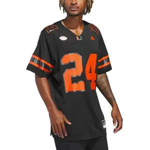 Adidas 24 Miami Hurricanes Premier Strategy Jersey