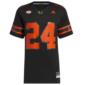 Adidas 24 Miami Hurricanes Premier Strategy Jersey