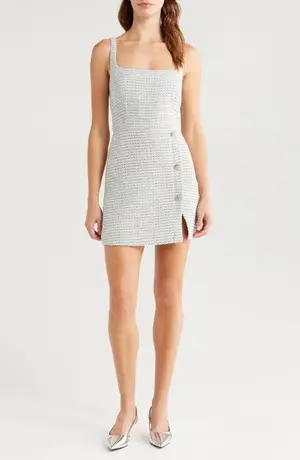 French Connection Metallic Tweed Mini Dress