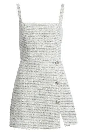 French Connection Metallic Tweed Mini Dress