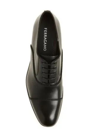 FERRAGAMO Boston Cap Toe Oxford - Nero
