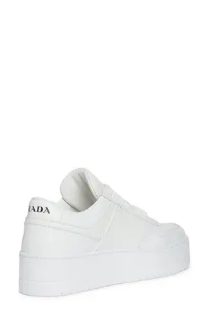 Prada Flatform Downtown Leather Sneakers