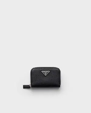 Prada Leather Coin Purse - Black