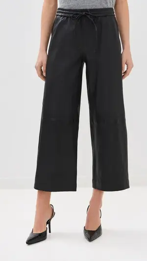 Sprwmn Cropped Leather Pants