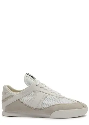 Chloé Kick Panelled Mesh Sneakers - Cream