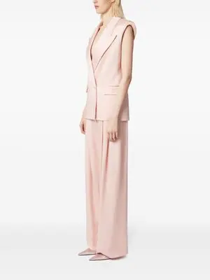 Nina Ricci Double-breasted Crepe Vest - Pink