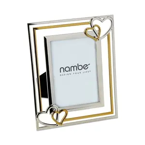 NAMBE Amore Picture Frame, 4 X 6 Exclusive - Silver