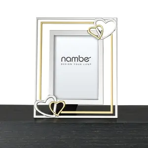 NAMBE Amore Picture Frame, 4 X 6 Exclusive - Silver