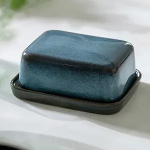 VILLEROY & BOCH Lave Glace Covered Butterdish