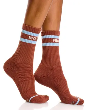 MOTHER Baby Steps Crew Socks - Cocoa