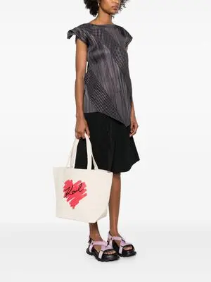 Karl Lagerfeld K/hearts Reversible Tote - Neutrals