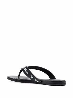 Balenciaga Logo-strap Flip Flops
