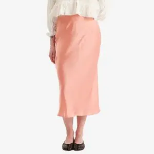 Rixo Ardith Silk Midi Skirt