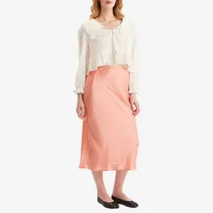 Rixo Ardith Silk Midi Skirt