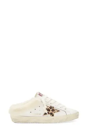 GOLDEN GOOSE Super-star Shearling Mule Sneakers